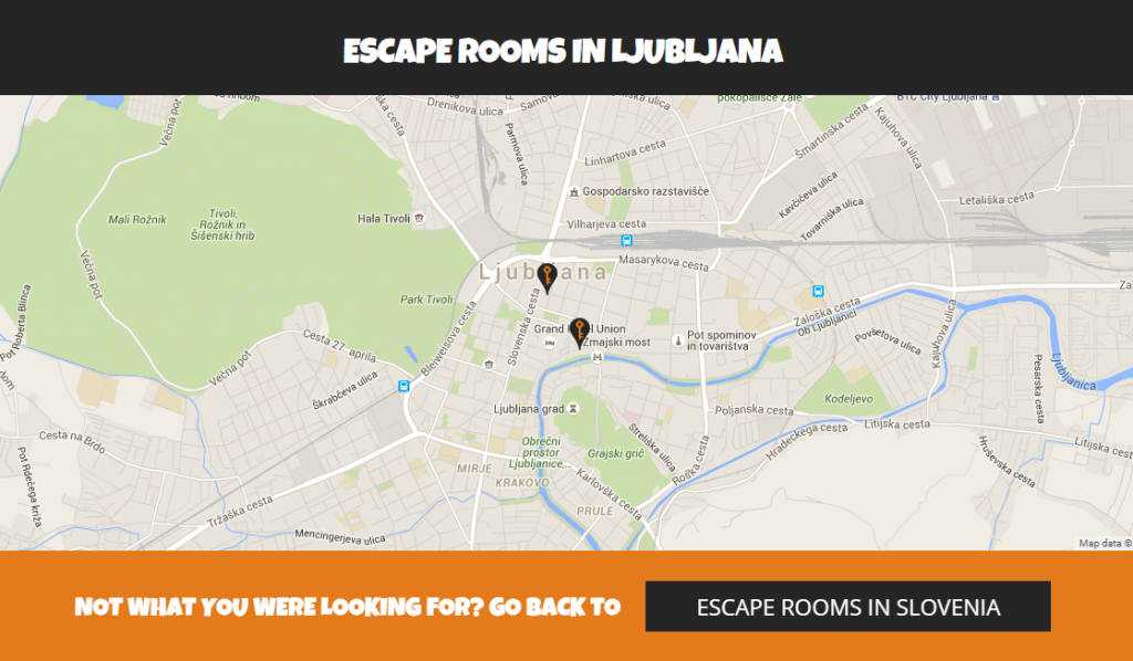 A new addition to our site - maps of Escape Rooms in cities ...
