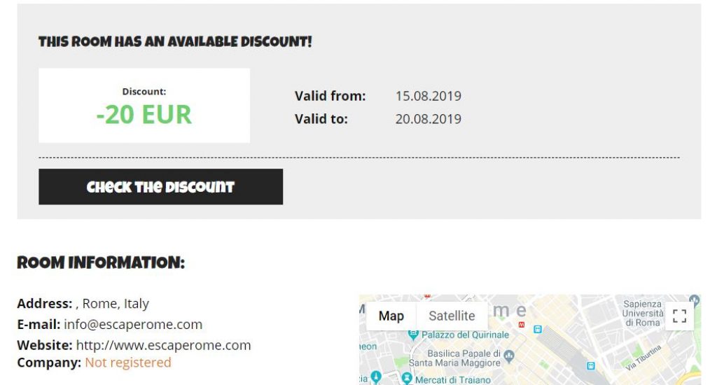 Escape room discounts - latest addition to escaperoomsmaster.com ...